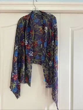 J. McLaughlin | Accessories | J Mclaughlin 0 Wool Wrap Shawl Scarf ...